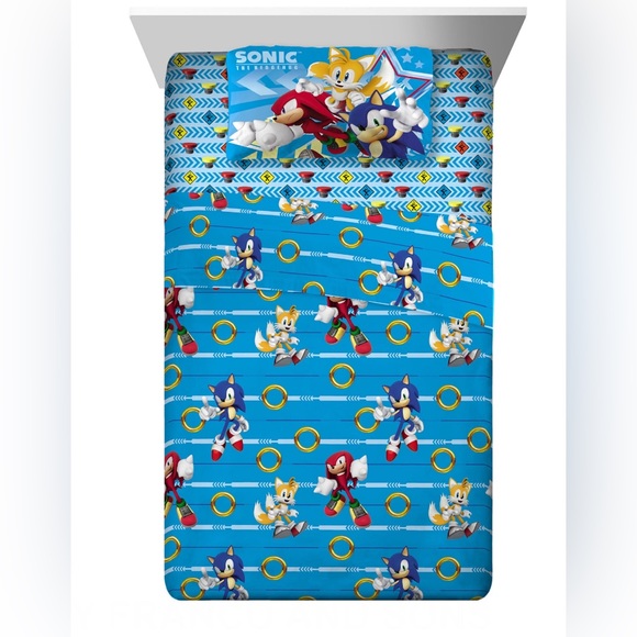 Sonic Editions | Other | Sonic The Hedgehog Kids Full Sheet Set Gaming ...
